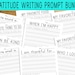 Gratitude Writing Prompt Bundle, 10 Printable Writing Activities ...