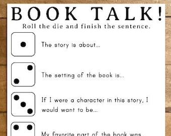 Book Dice Game Reading Challenge TBR Game Printable Book - Etsy
