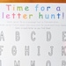 Printable Letter Hunt Activity, Preschool Scavenger Hunt, Toddler ...