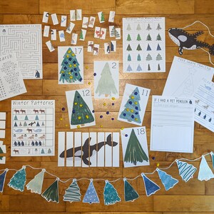 Winter Nature Printable Activity Bundle, Kid Activities, Preschool ...