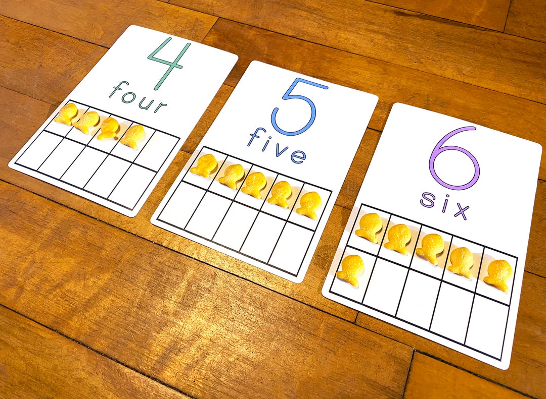 Counting Flash Cards Printable, Learning Number Activities, Preschool ...