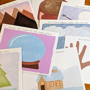 Winter Play Dough Mats, Printable Modeling Dough Pages, Kids Snowman ...