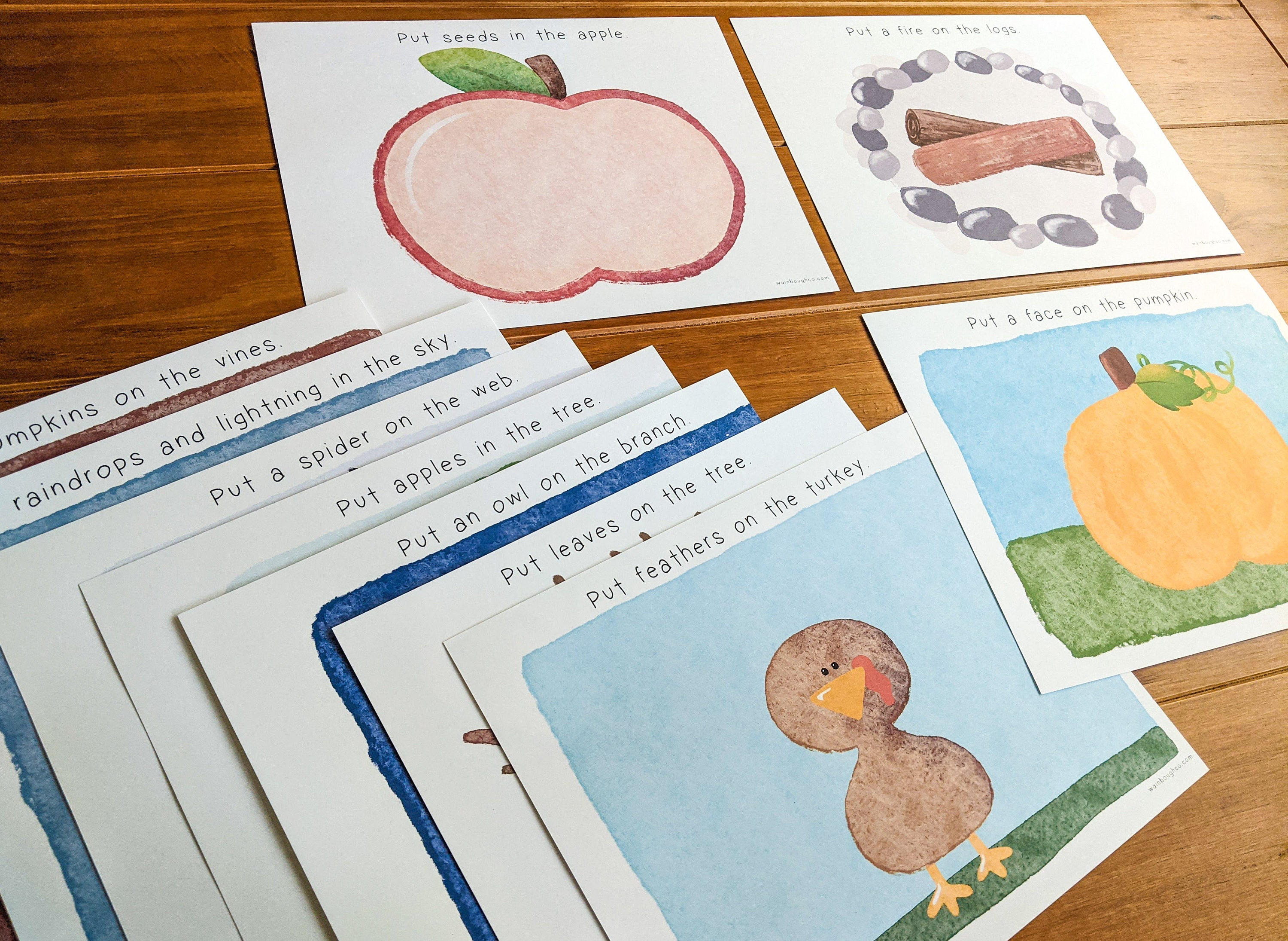 Fall Play Dough Mats Printable Modeling Dough Pages Kids | Etsy