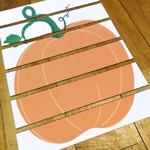 Pumpkin Puzzle, Printable Game, Fall Activity for Kids, Indoor Activity ...