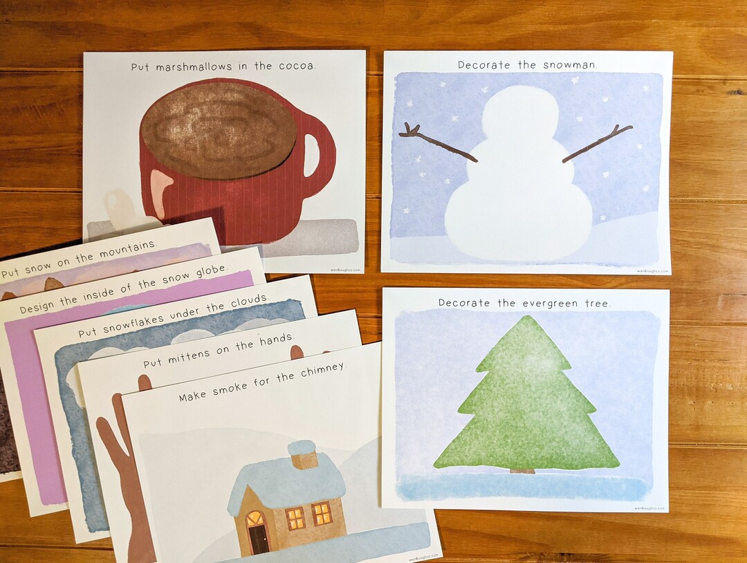 Winter Play Dough Mats, Printable Modeling Dough Pages, Kids Snowman ...
