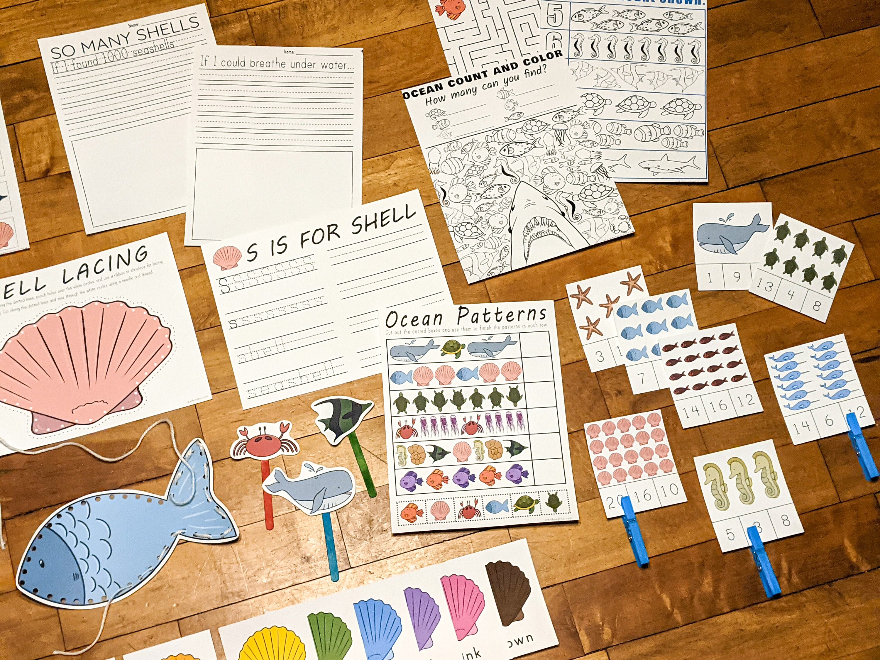 Ocean Printable Activity Bundle Summer Kid Activities - Etsy Australia