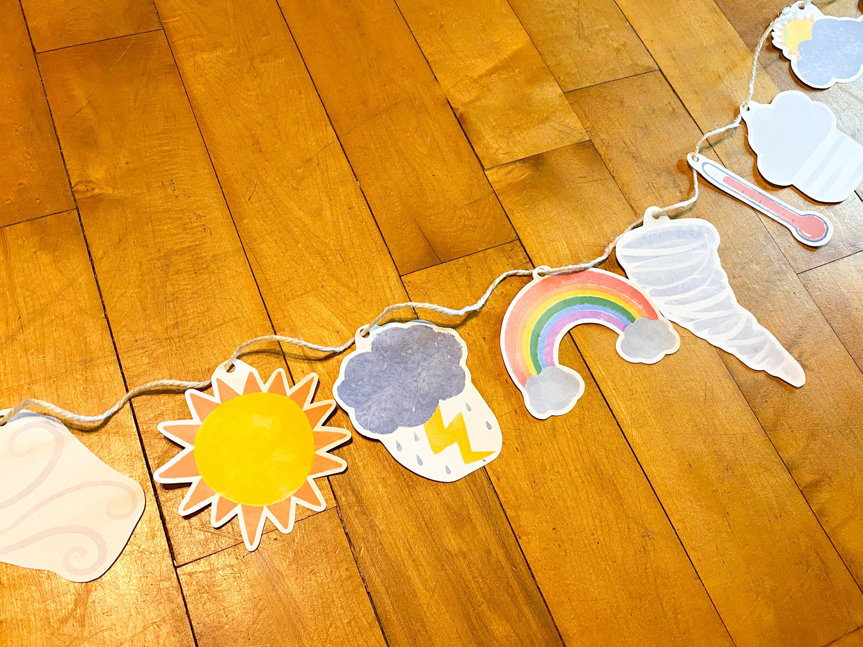 Homeschool Download Kids Room Art Weather Banner Printable Classroom ...