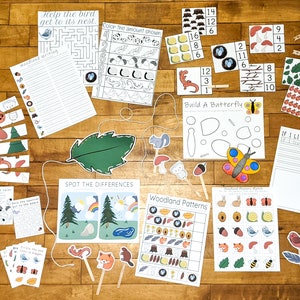 Woodland Printable Activity Bundle, Kid Activities, Preschool ...