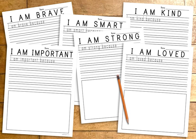 Positive Affirmations Writing Prompt Bundle Printable Writing | Etsy Positive Affirmations Writing Prompt Bundle Printable Writing | Etsy