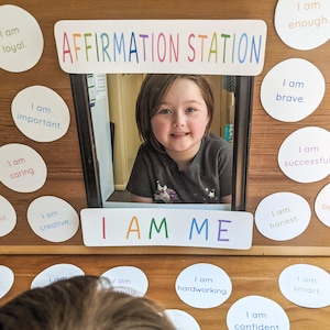Positive Affirmation Station, Affirmation Mirror Printable, Daily ...