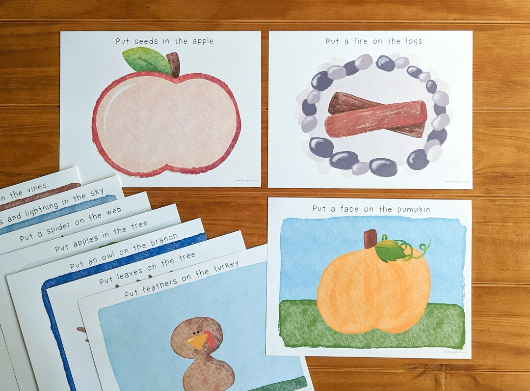 Fall Play Dough Mats, Printable Modeling Dough Pages, Kids Pumpkin ...