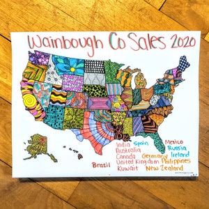 United States of America Coloring Page, Printable USA Zentangle ...