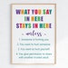 What You Say in Here Printable Poster, Safe Space Poster, Counseling ...
