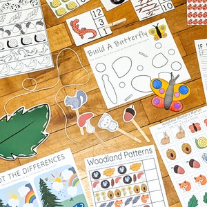 Woodland Printable Activity Bundle, Kid Activities, Preschool ...