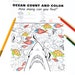 Ocean Counting and Coloring Printable Activity Page Seek and - Etsy