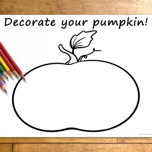 Pumpkin Coloring Page, Jack O Lantern Activity, Coloring Pages for Kids ...