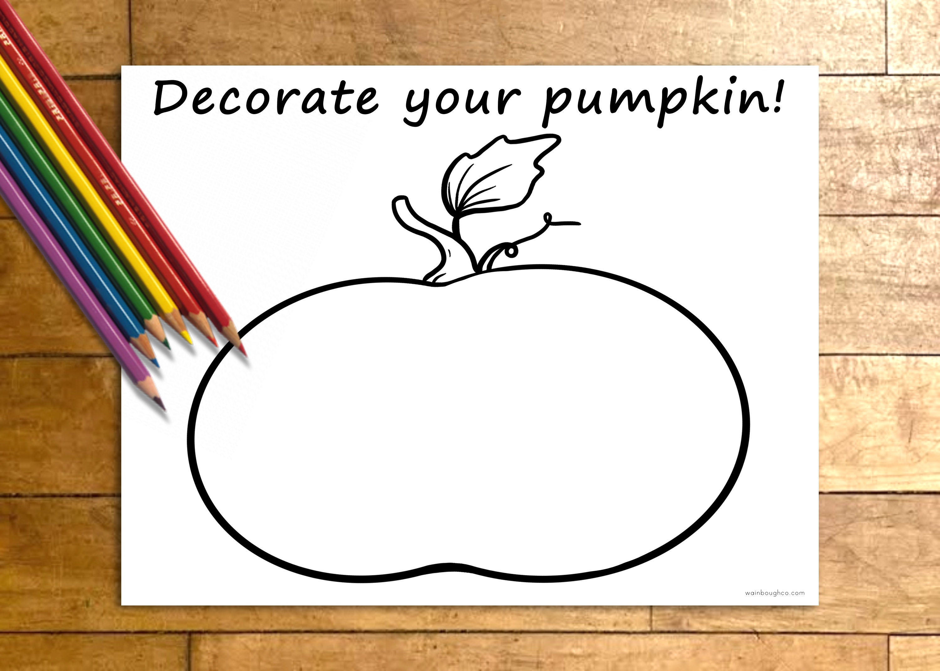Pumpkin Coloring Page, Jack O Lantern Activity, Coloring Pages for Kids ...