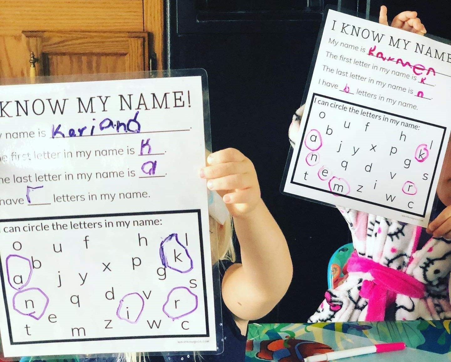 I Know My Name Writing Activity Preschool Printable - Etsy
