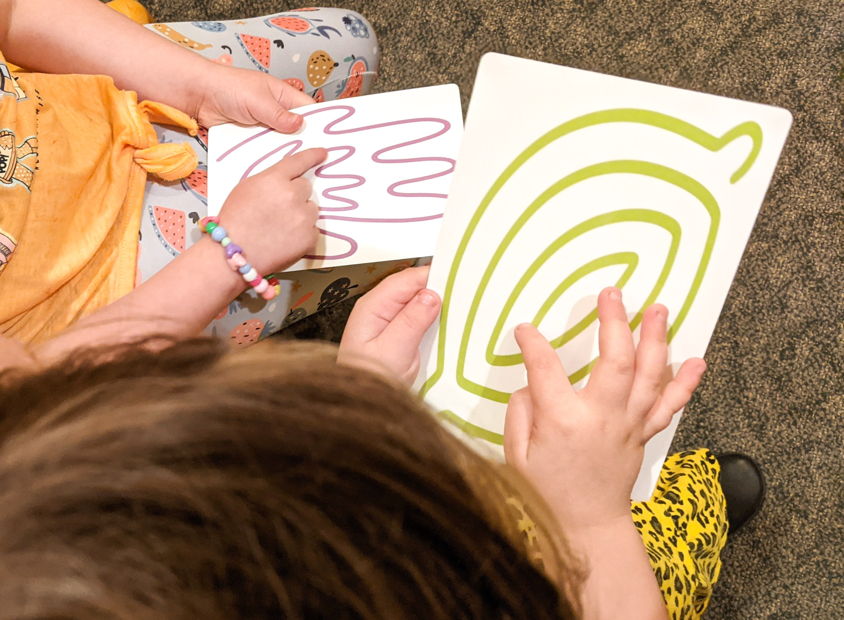 Finger Tracing Calming Cards Printable Mindfulness Flash - Etsy Canada