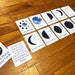 Moon Phases Flash Cards, Printable Astronomy Learning Activity, Kids ...