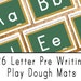 Letter Play Dough Mats, Printable Modeling Dough Pages, Kids Learning ...
