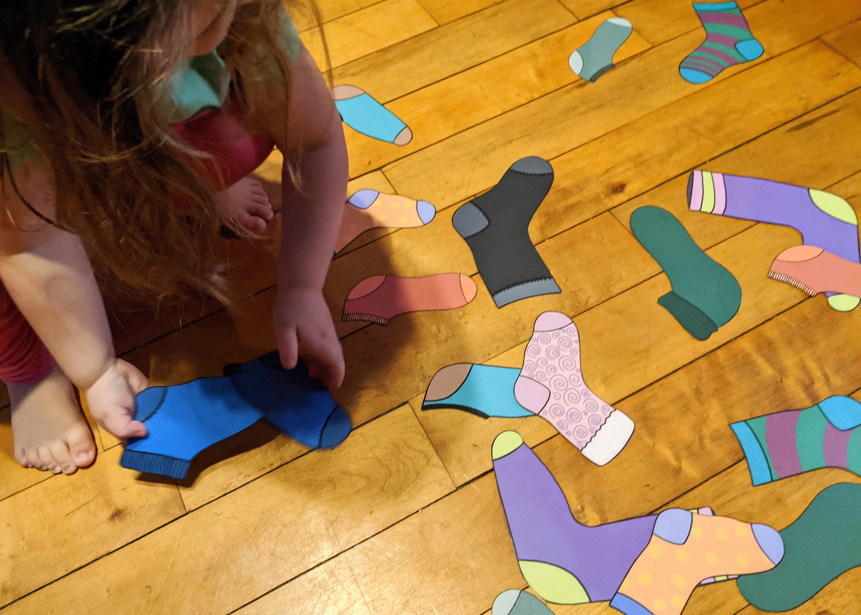 Printable Sock Matching Activity Cut and Sort Laundry Game - Etsy