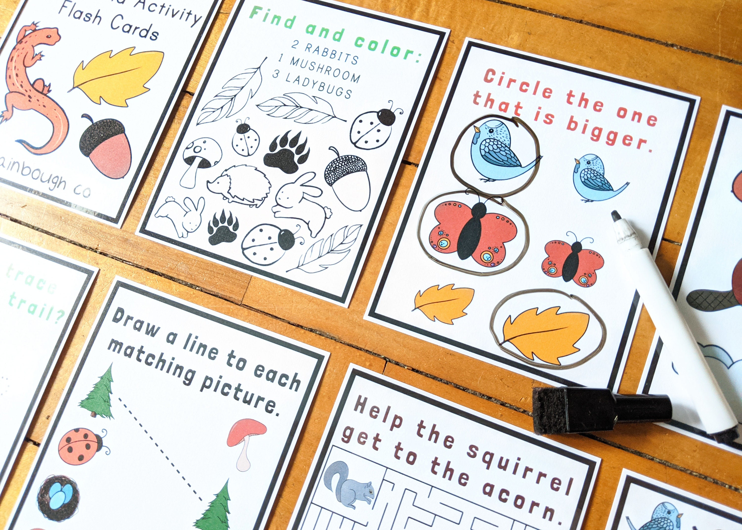 Woodland Printable Activity Bundle Kid Activities Preschool | Etsy