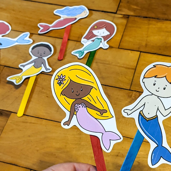 Mermaid Puppets - Etsy