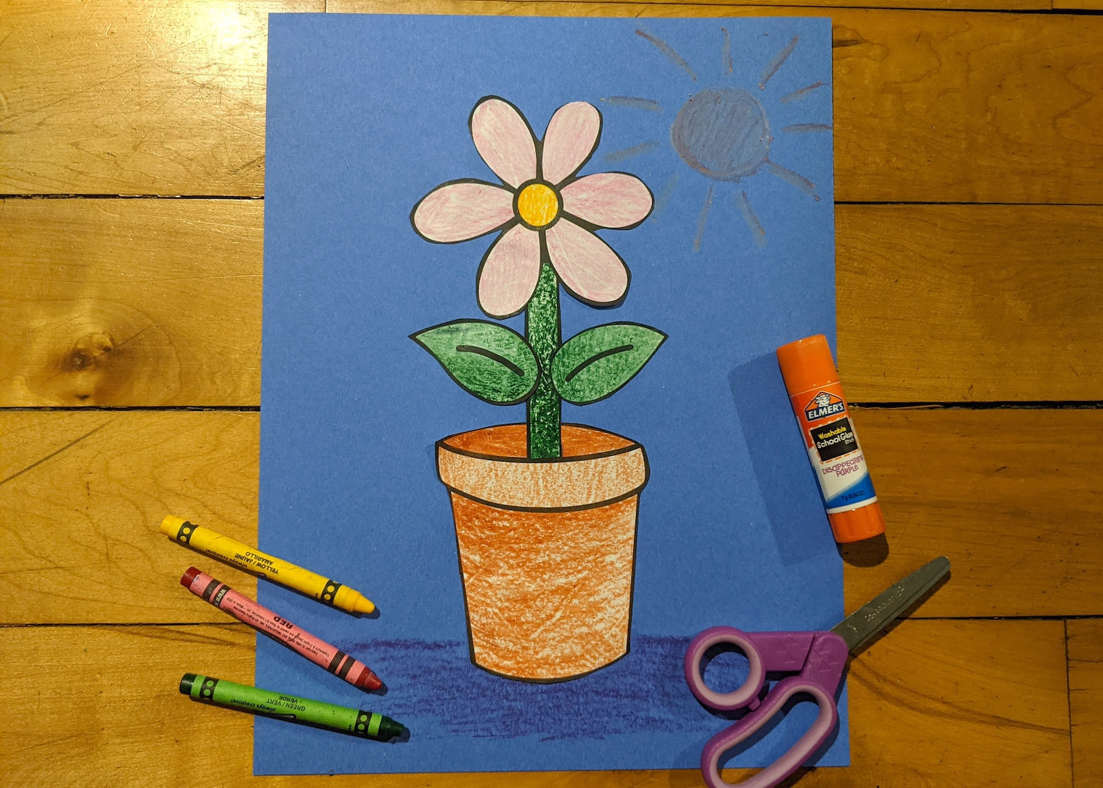 Build a Flower Printable Craft Spring Paper Craft Indoor | Etsy