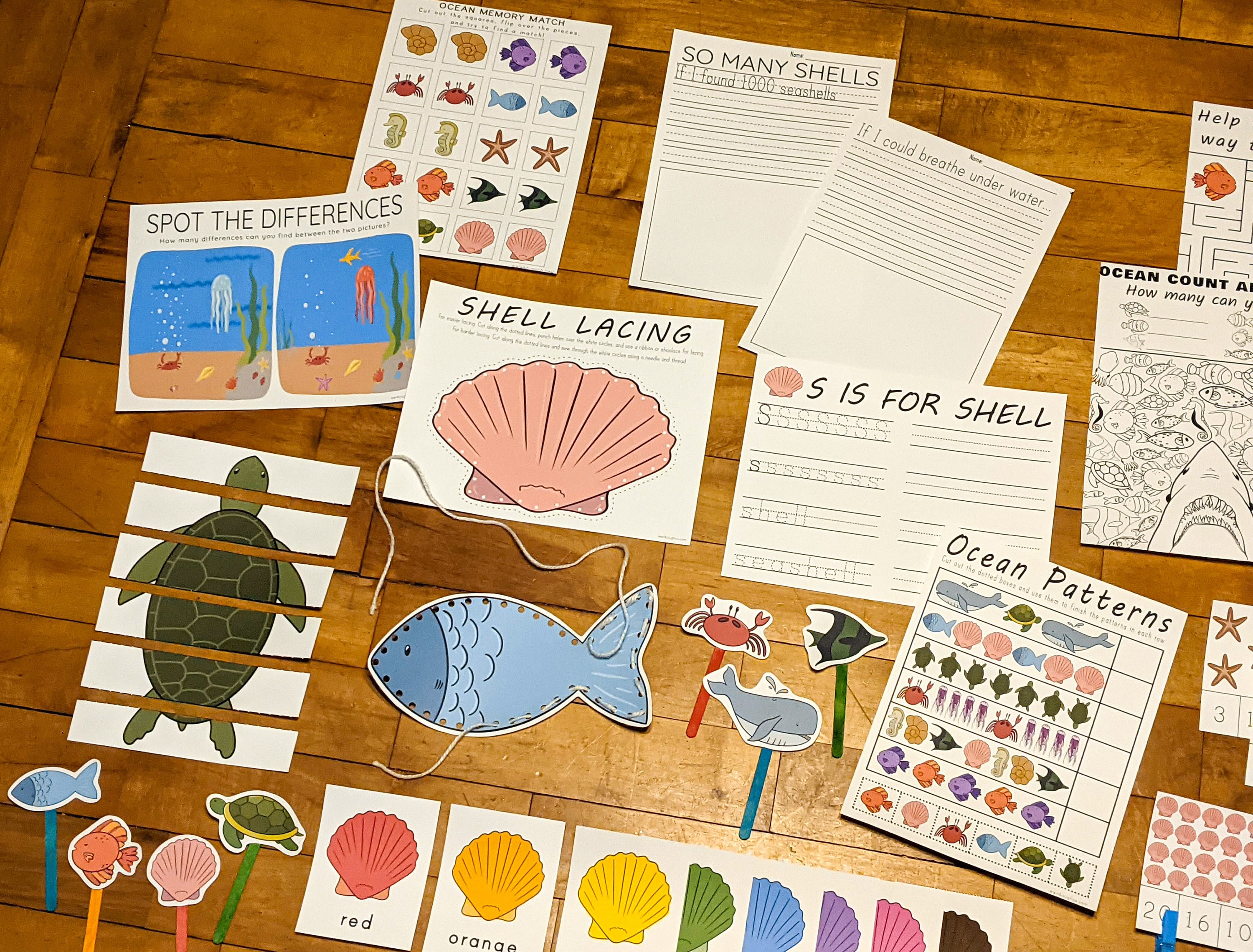 Ocean Printable Activity Bundle Summer Kid Activities - Etsy Australia