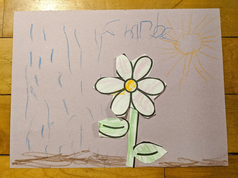 Build a Flower Printable Craft Spring Paper Craft Indoor | Etsy