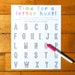 Printable Letter Hunt Activity, Preschool Scavenger Hunt, Toddler ...