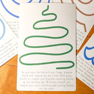 Guided Meditation Cards, Printable Mindfulness Flash Cards, Calm Down ...