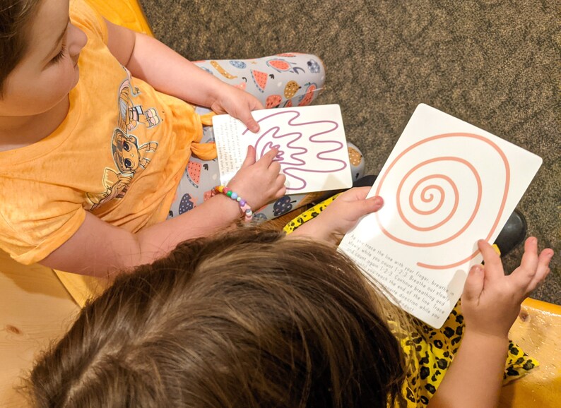 Guided Meditation Cards, Printable Mindfulness Flash Cards, Calm Down ...