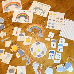 Weather Themed Printable Activity Package, Kids Educational Downloads ...