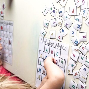 Letter Matching Activity, Printable Alphabet Match, Educational Game ...