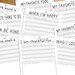 Gratitude Writing Prompt Bundle 10 Printable Writing - Etsy