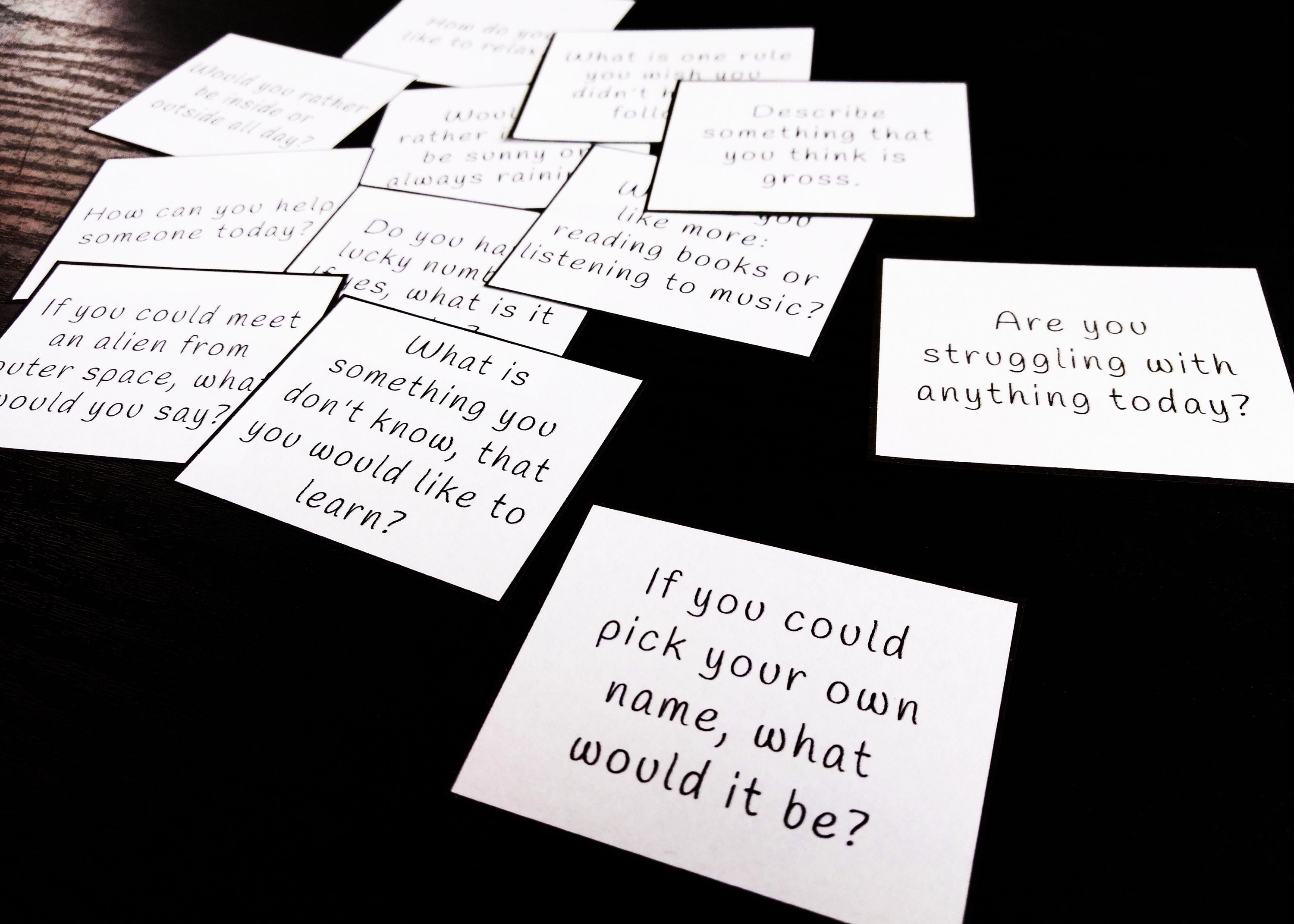 Conversation Starters for Kids Printable Family Questions and | Etsy