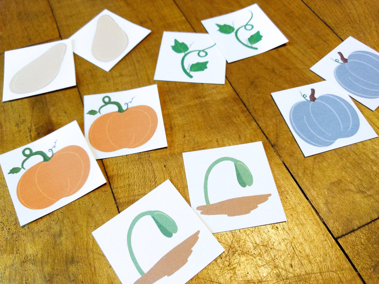 Pumpkin Matching Game Printable Memory Game Fall Activity - Etsy