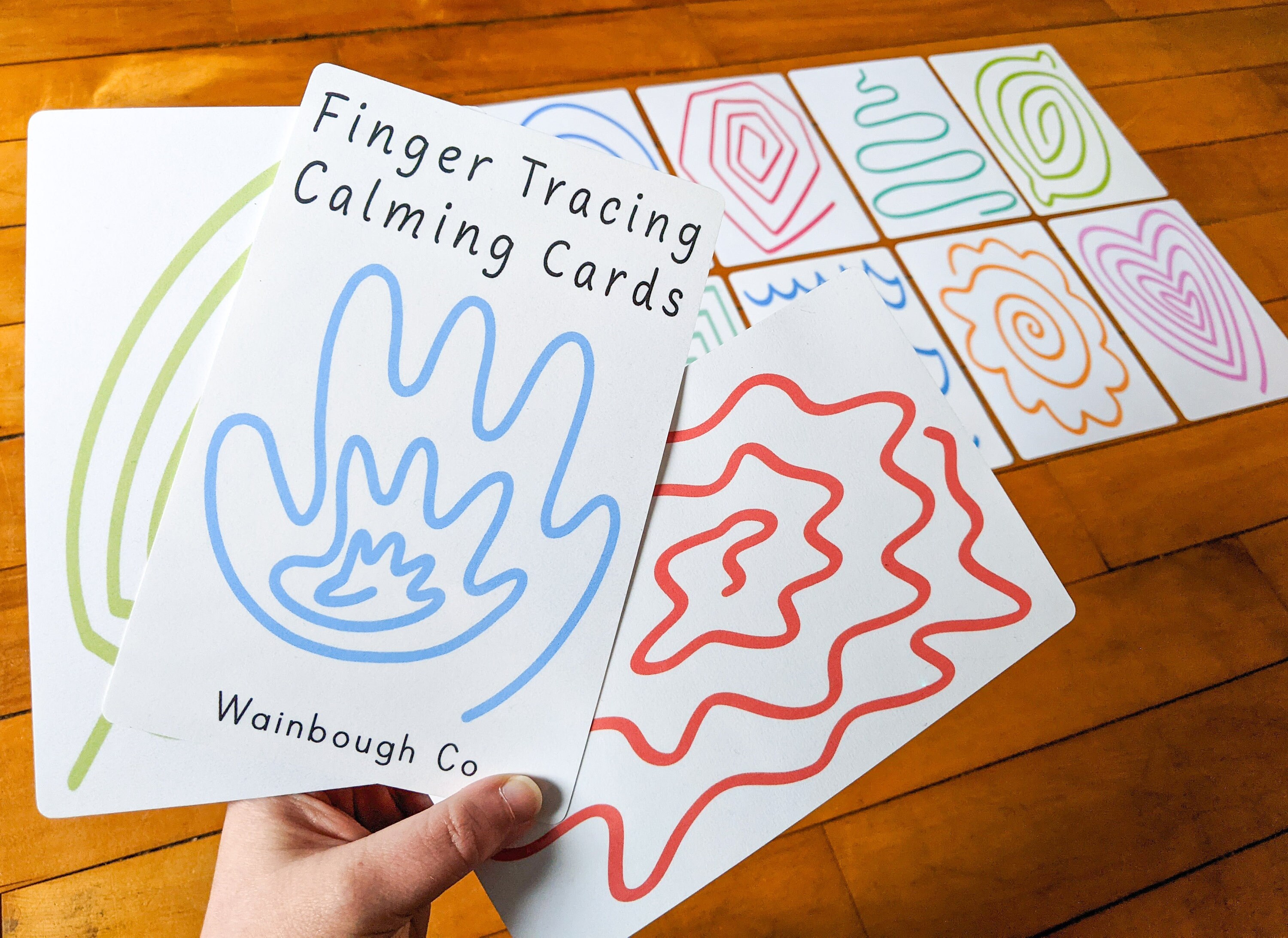 Printable Mindfulness Flash Cards Finger Tracing Calming - Etsy Hong Kong
