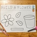 Build a Flower Printable Craft, Spring Paper Craft, Indoor Preschool ...