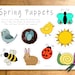 Spring Puppets Craft Stick Printable Puppets Kids Pretend - Etsy