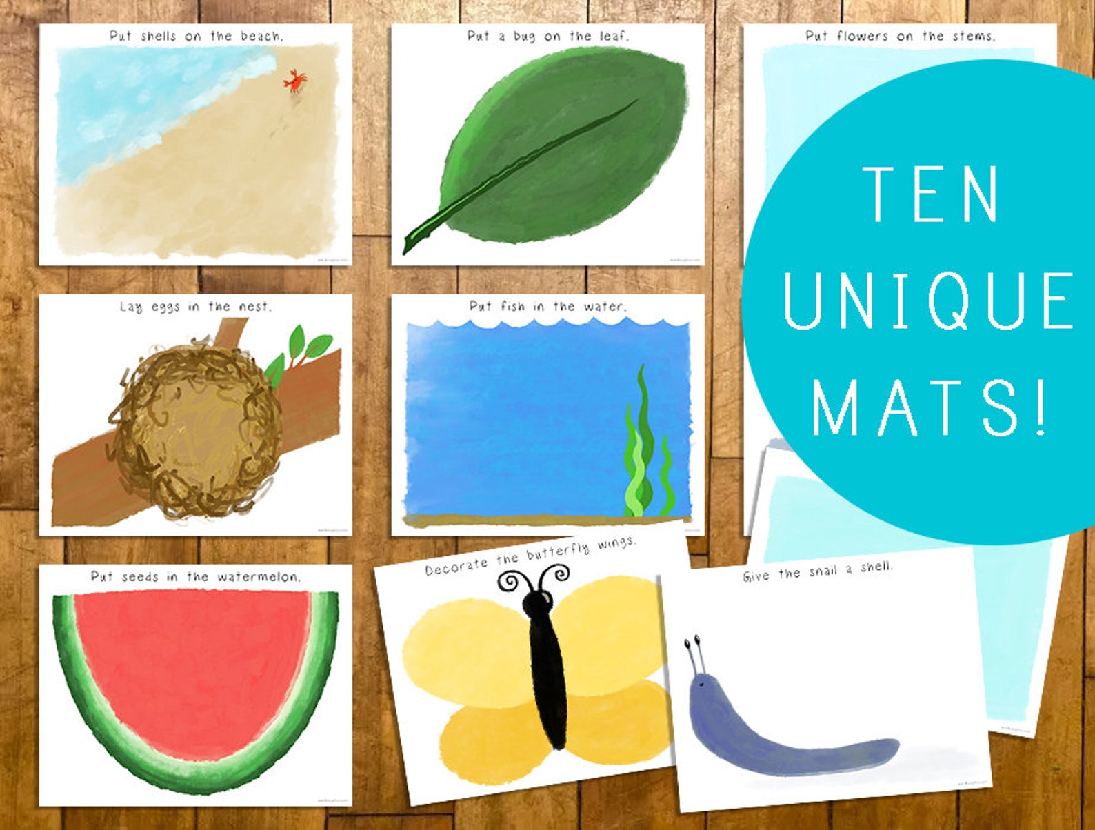 Play Dough Mats, Printable Modeling Dough Pages, Kids Summer Activity ...