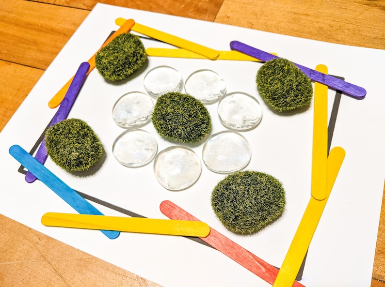 Loose Parts Printable Mats Pre Writing Activity Kids Play | Etsy