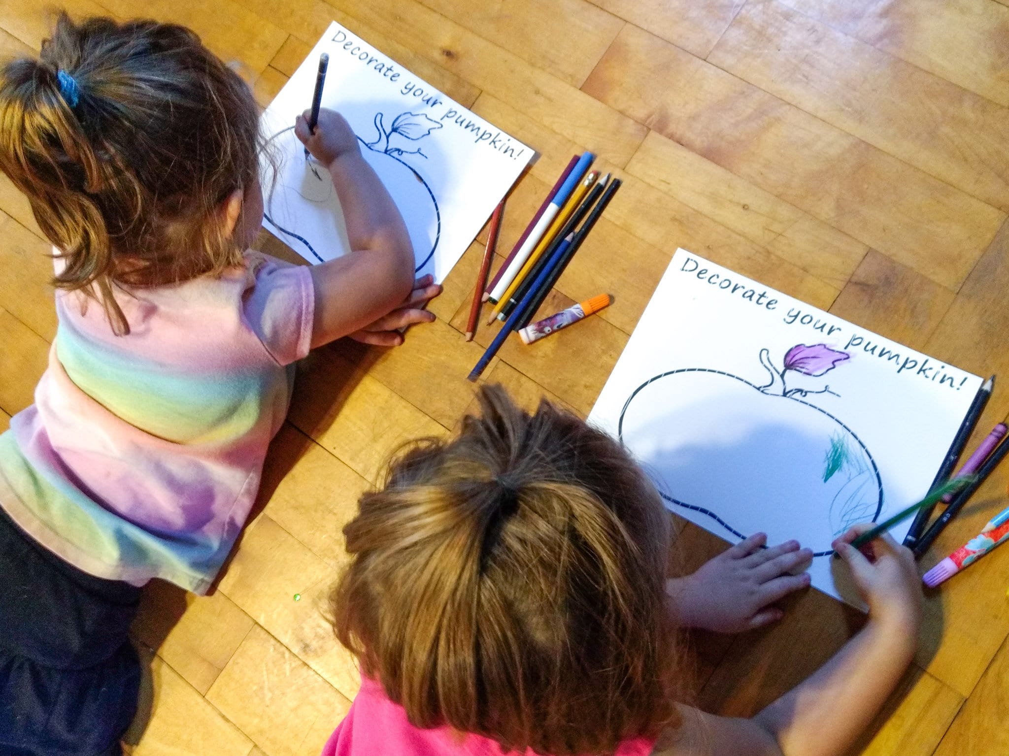 Pumpkin Coloring Page Jack O Lantern Activity Coloring Pages | Etsy