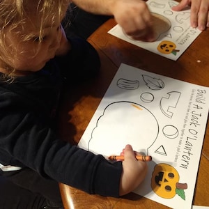 Jack O'lantern Printable Craft, Indoor Preschool Activity, Kids ...