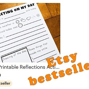 Daily Printable Reflections Activity, Homeschool Teacher Resources ...