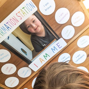 Positive Affirmation Station, Affirmation Mirror Printable, Daily ...
