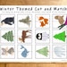 Winter Nature Matching Game Printable Memory Game Polar - Etsy