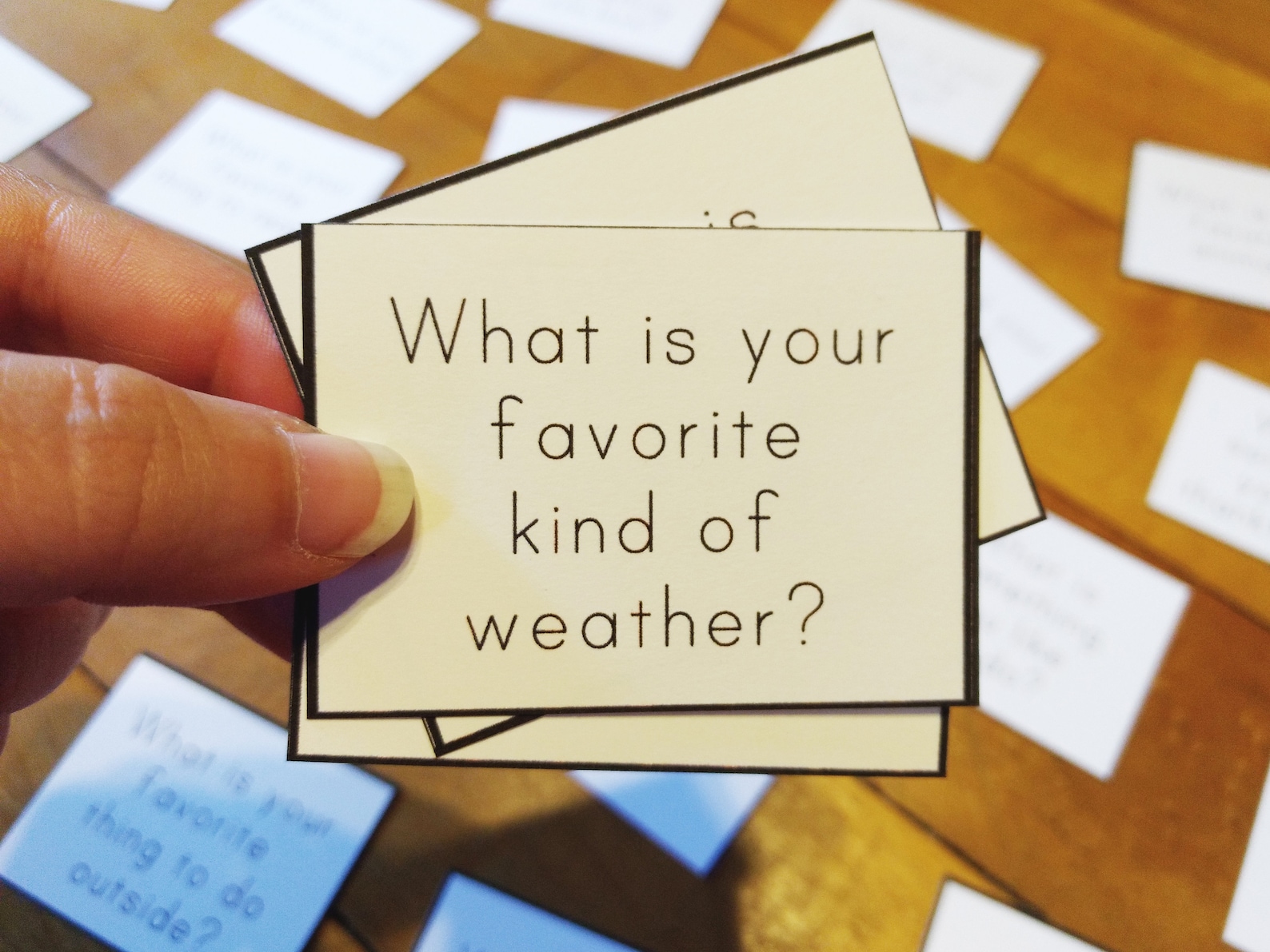 Gratitude Themed Conversation Starters Favorite Questions | Etsy